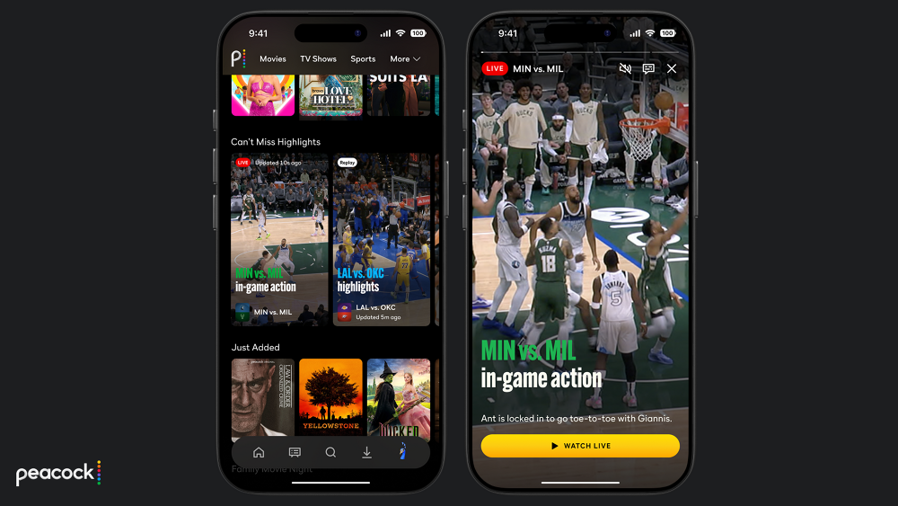 Peacock’s NBA Streaming Experience Coming This Fall Offers Intuitive ...