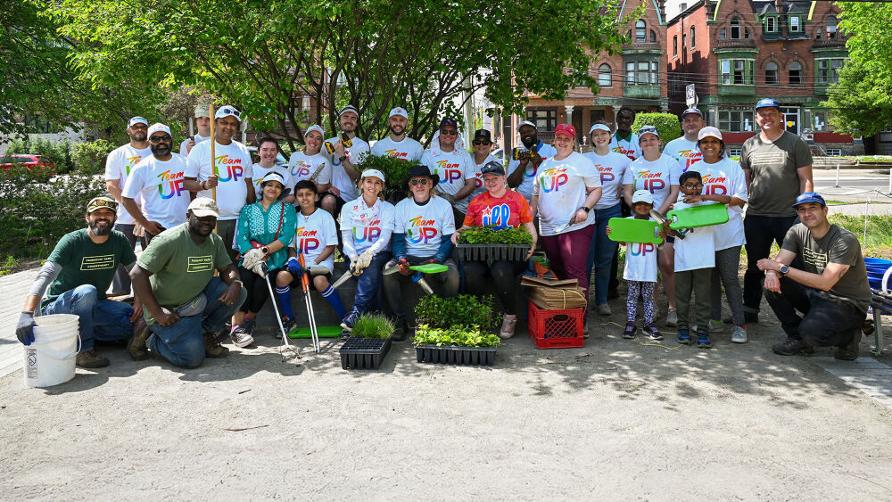 Team UP Volunteers Spring into Action