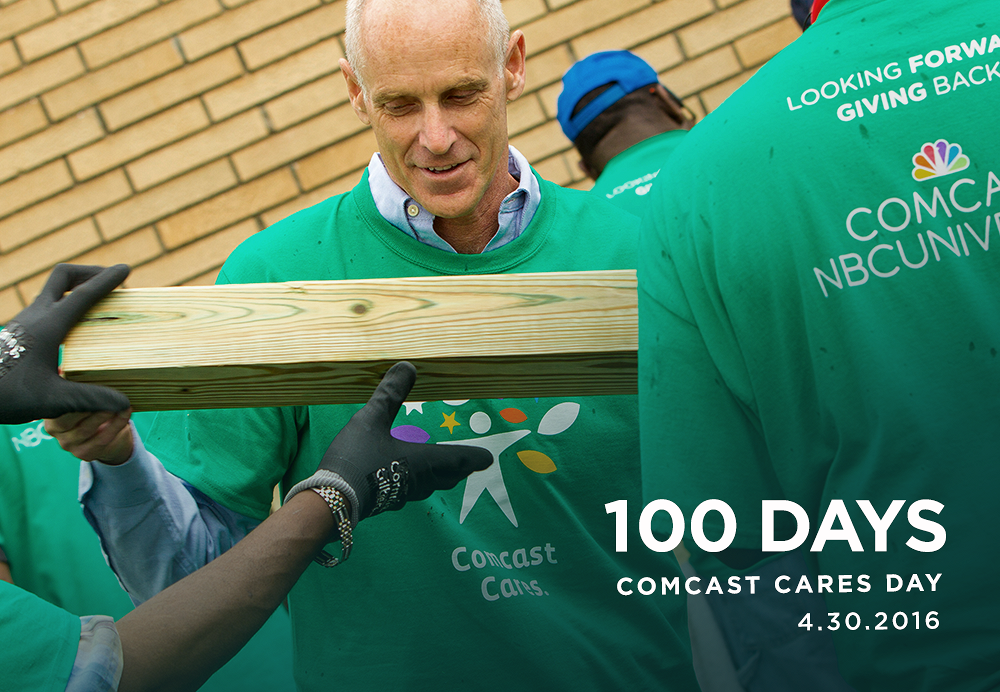 Countdown to Comcast Cares Day: 100 Days